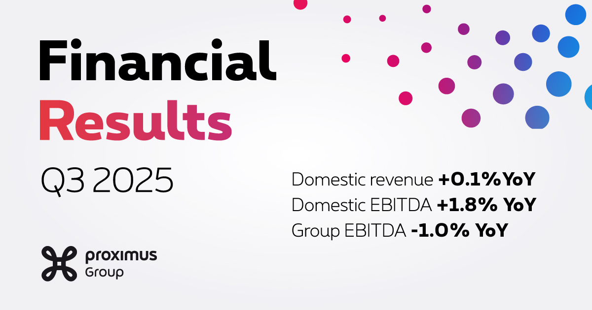 Proximus Group financial results – Third quarter 2025 | Proximus Group